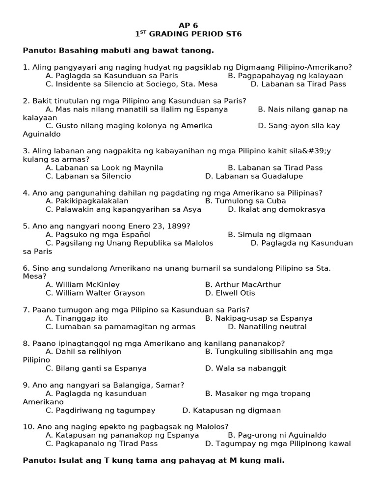 Ap 6 ST6 | PDF