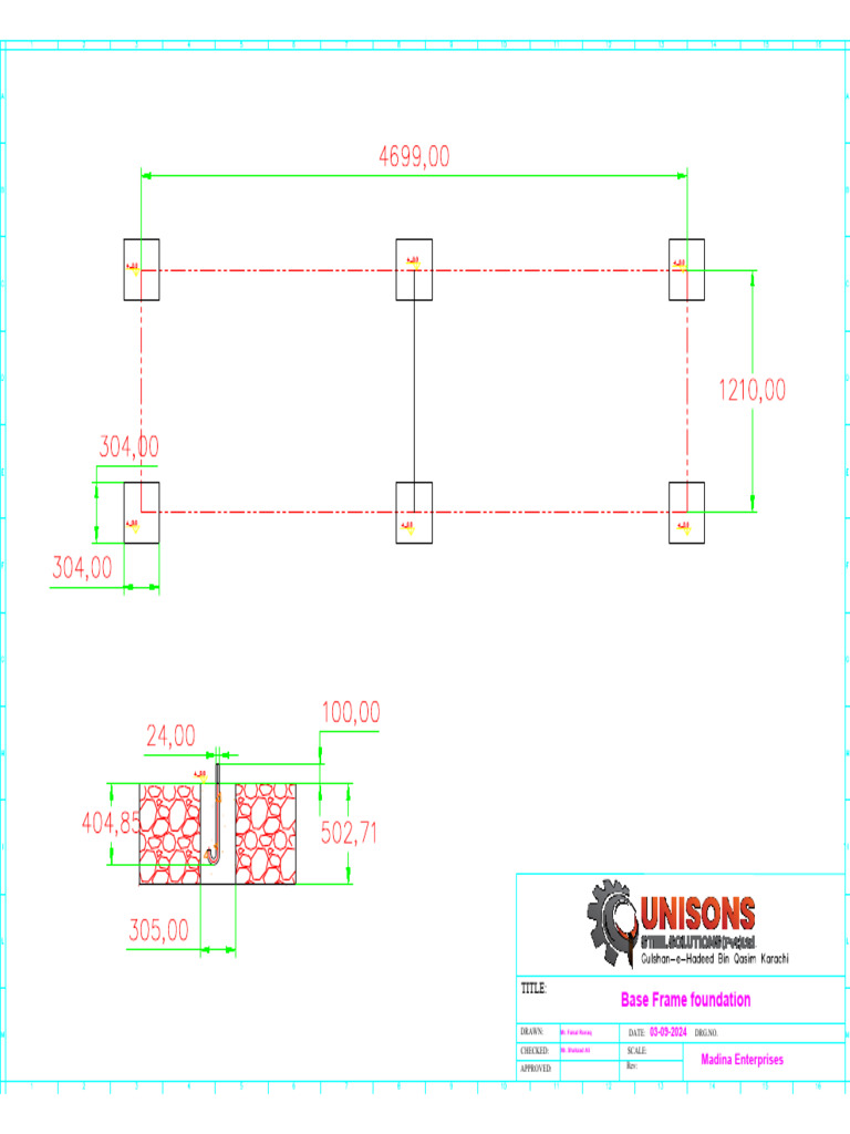 Inductor Frame Installation Foundation-Model | PDF