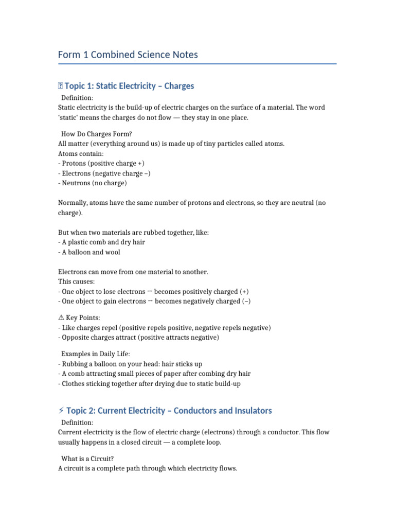 Understanding Static Electricity for Kids | PDF | Electric Charge ...