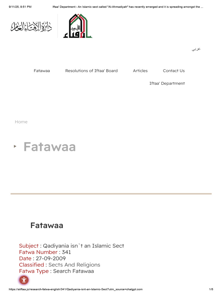 Qadiyania: Not an Islamic Sect | PDF | Religious Faiths | Abrahamic ...
