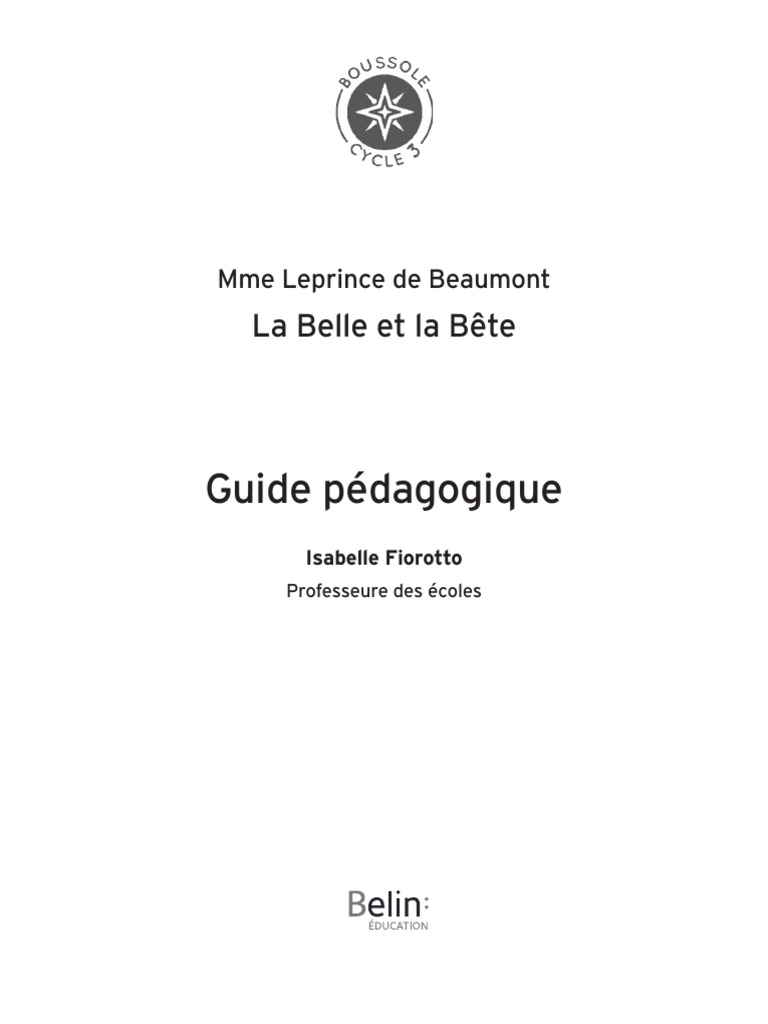 Guide pédagogique : La Belle et la Bête | PDF | Contes de fées | Fées