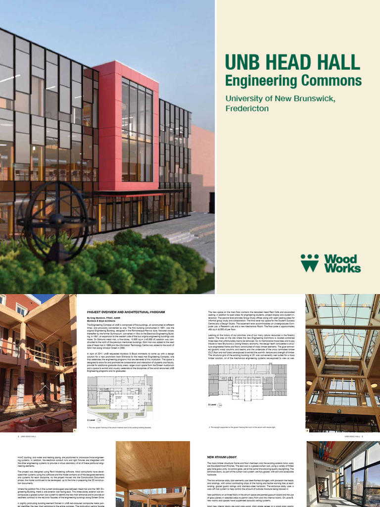 UNB Head Hall Engineering Commons Update | PDF | Wall | Roof