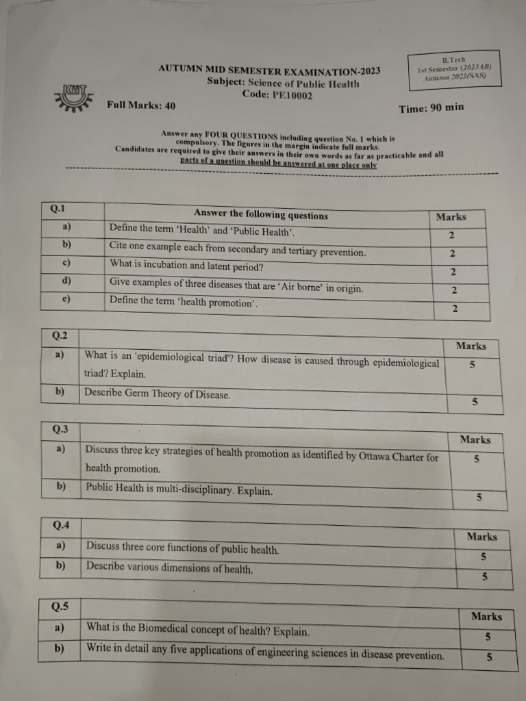 Sph Midsem 2023 Pdf