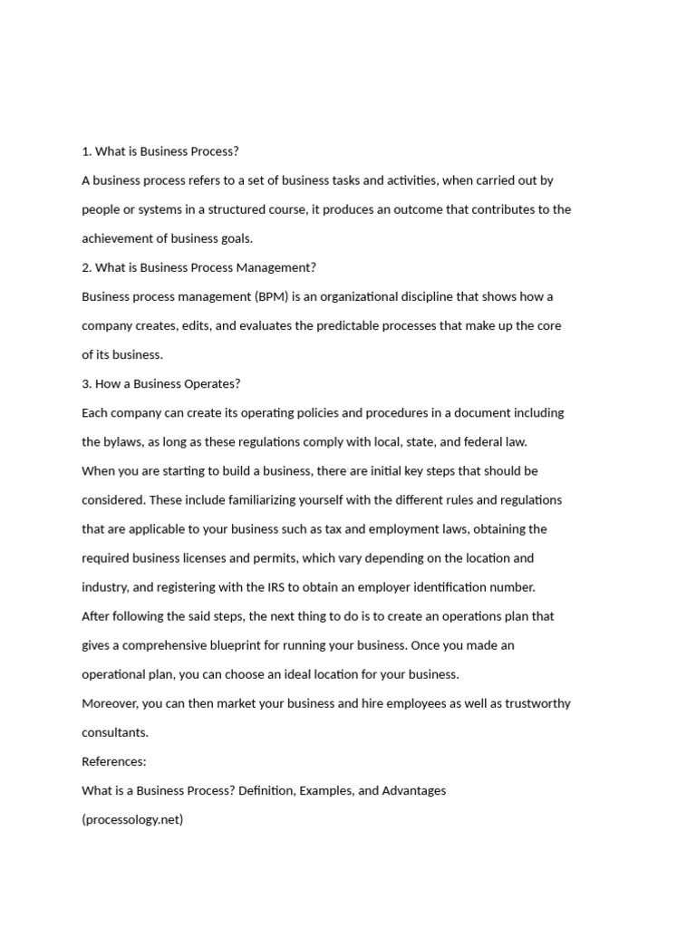 Business Process | PDF