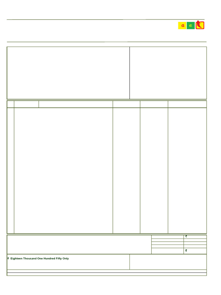 Invoice for Acoustic Panel Installation | PDF | Payments