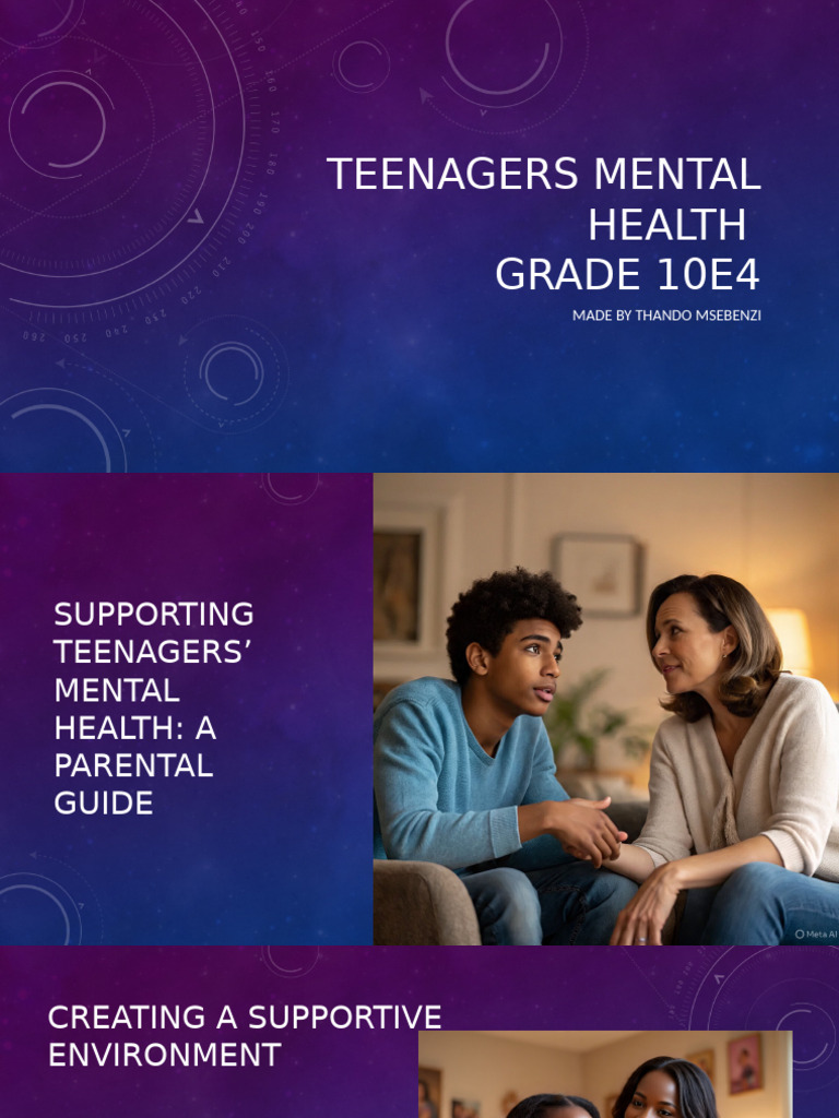 Supporting Teenagers' Mental Health Guide | PDF