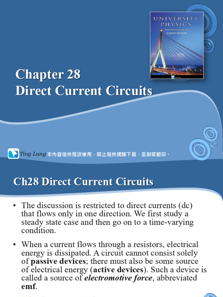 Chapter 28 | PDF | Voltage | Direct Current