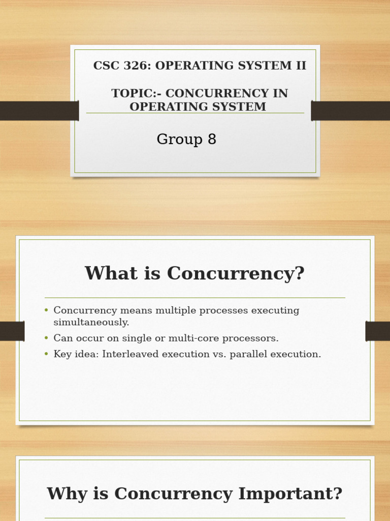 Concurrency in Operating System | PDF | Process (Computing) | Thread (Computing)