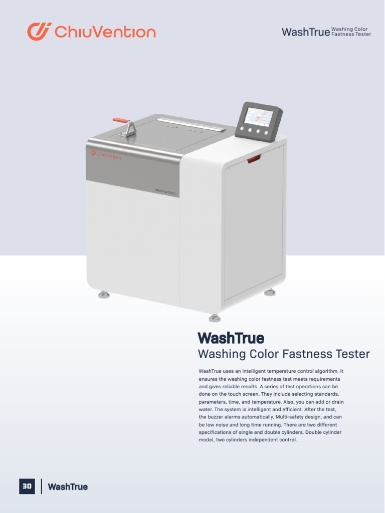 Smart Color Fastness Tester Overview | PDF
