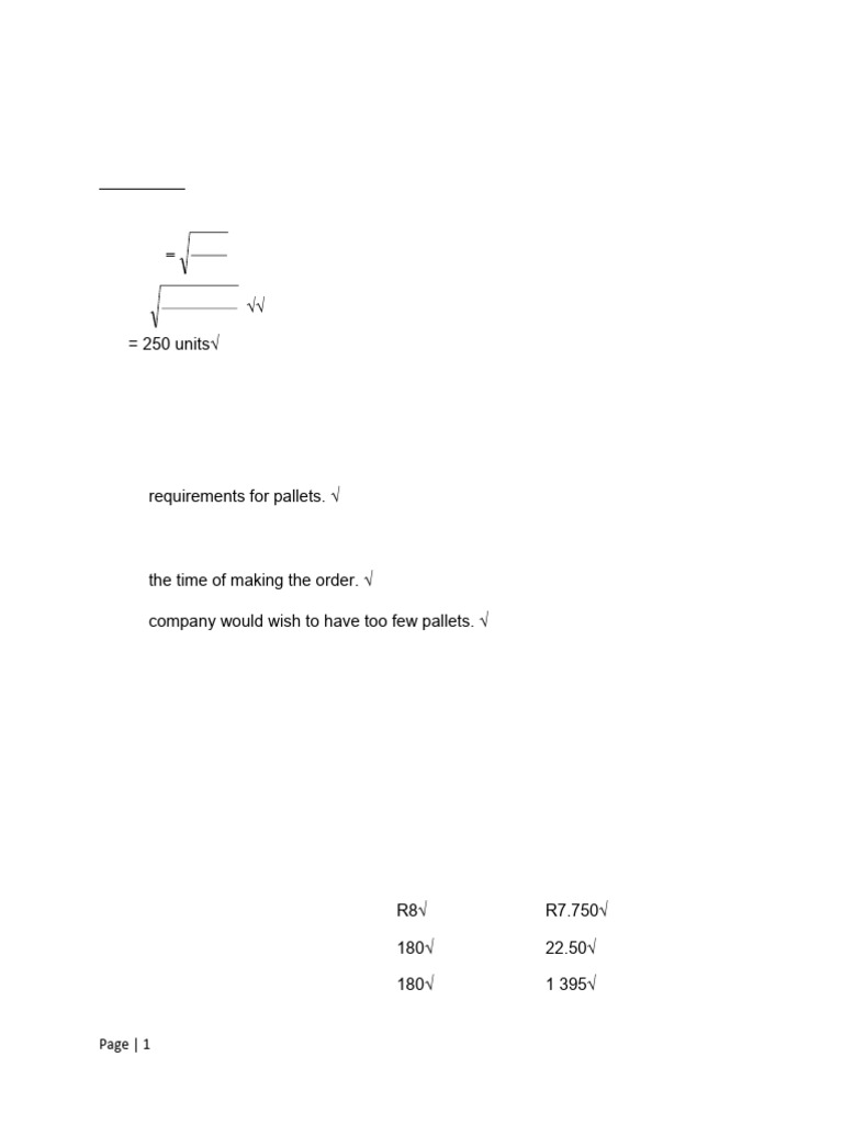 Advanced Stock Control Exam Questions | PDF | Economies | Business
