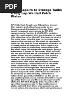 Patch Plate Repair Summary | PDF | Mechanical Engineering | Industrial ...