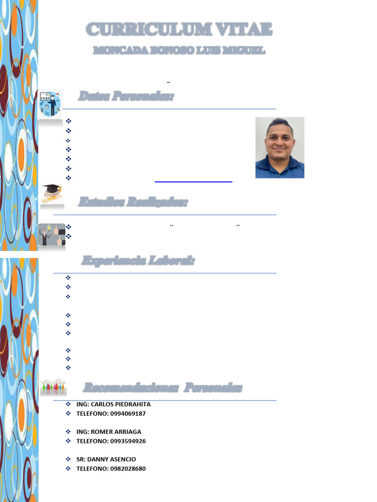 Curriculum Vitae Luis Moncada | PDF