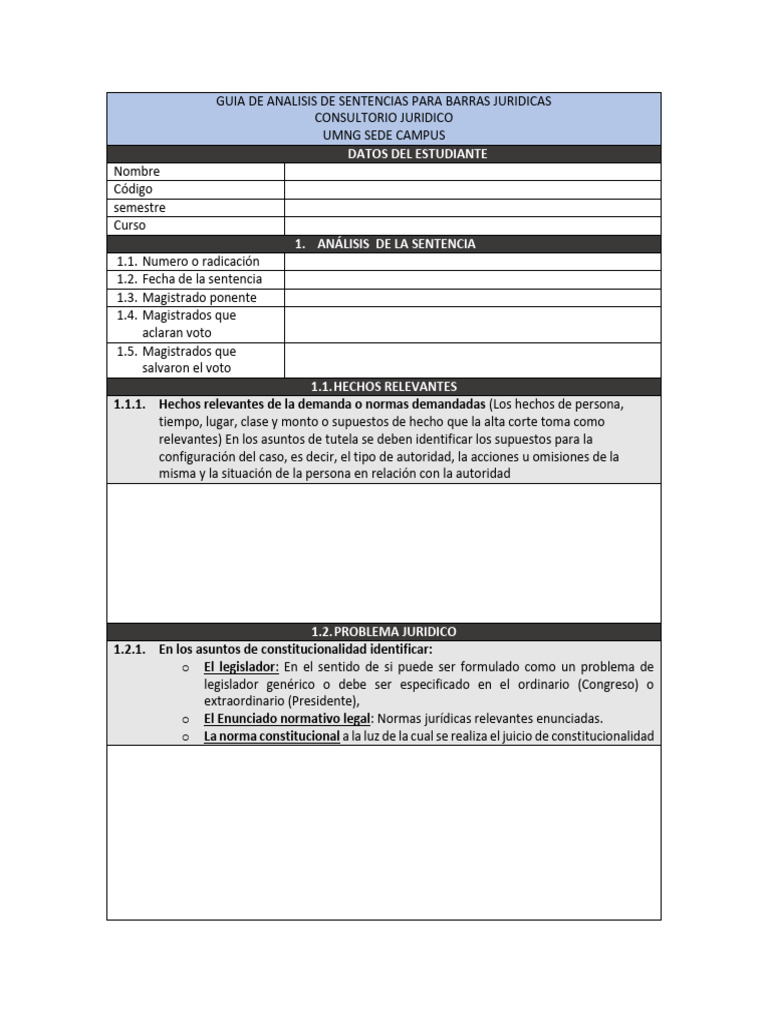 FORMATO DE ANALISIS DE SENTENCIA C578 DE 2002 | PDF | Constitución ...