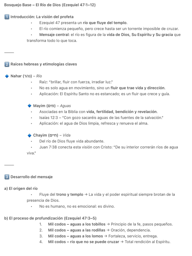 El Río de Dios: Ezequiel 47 Explicado | PDF | Jesús | Cristo (título)