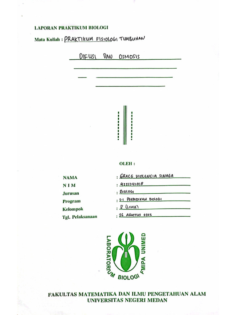 Grace Violencia Sinaga Laporan Fisiologi | PDF