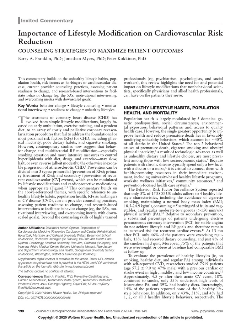 Importance of Lifestyle Modification On.2 2025-02-01 07-01-32 | PDF ...