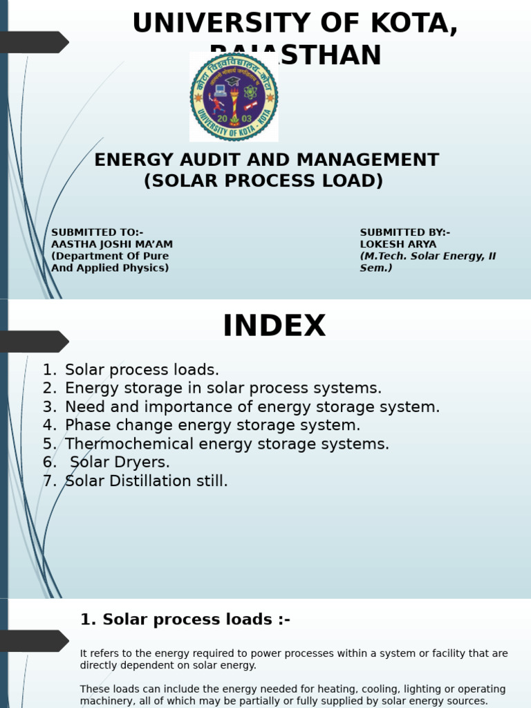 Solar Thermal Applications Overview | PDF | Energy Storage | Solar Energy