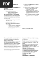 Programa Despedida de 5to A 6to | PDF
