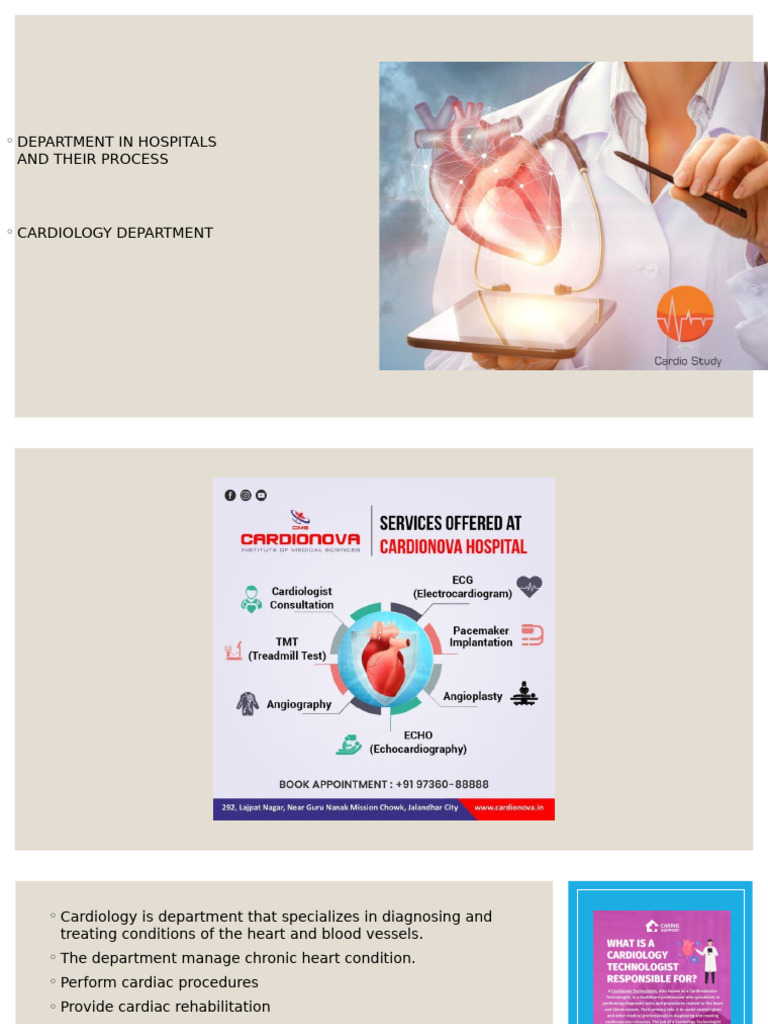 Department in Hospital and Their Process | PDF
