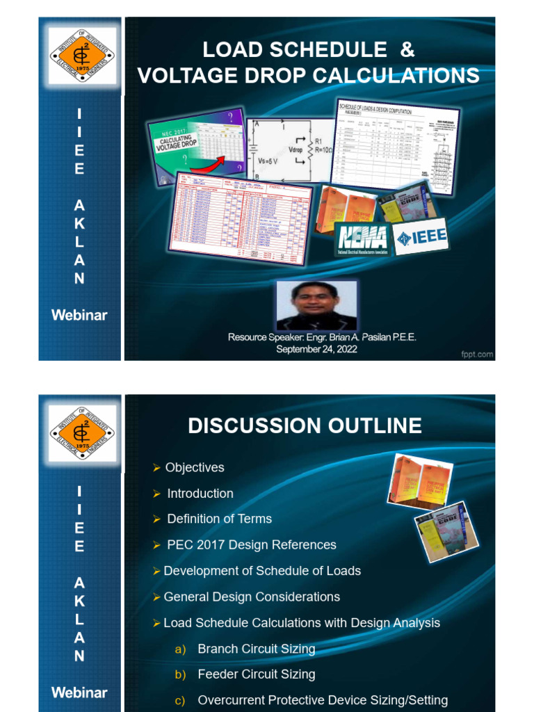 Load Schedule and Voltage Drop Guide | PDF | Electrical Wiring ...
