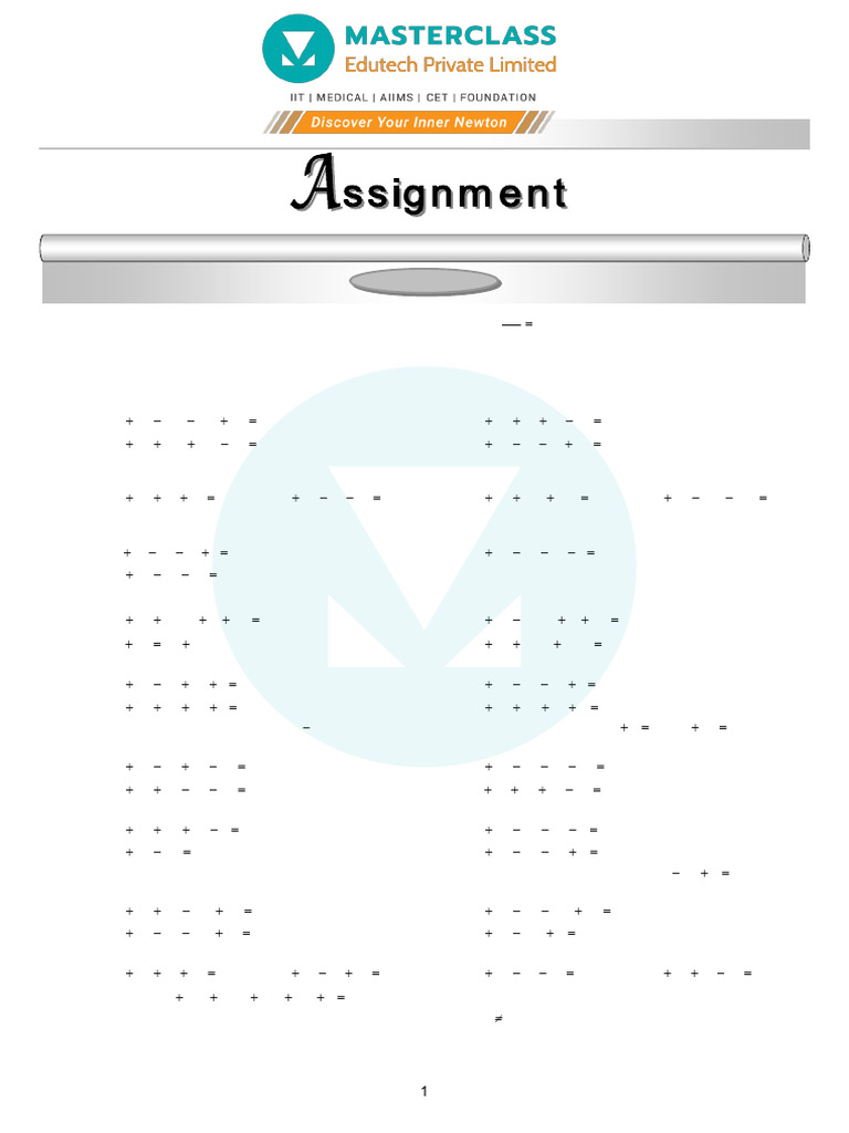 04-Circle System (Assignment) Part-I | PDF | Circle | Cartesian ...
