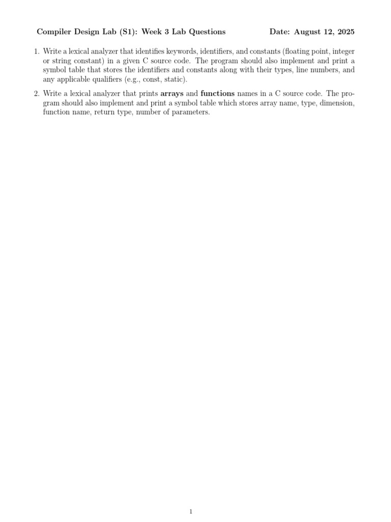 CD Lab Week 2 Assignment | PDF