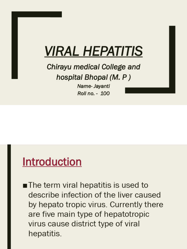 Viral Hepatitis | PDF