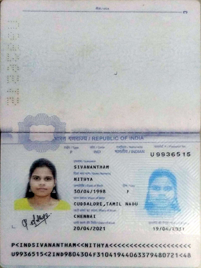 Carte Identité Nithya | PDF