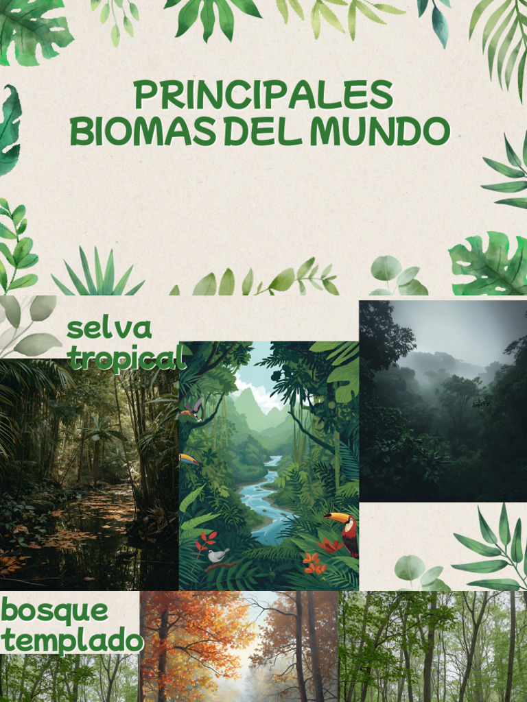 Biomas del Mundo: Tipos y Características | PDF