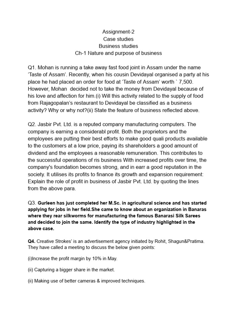 Business Case Studies and Analysis | PDF | Business Economics | Business