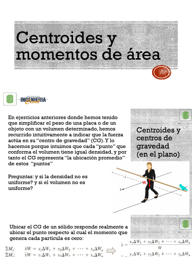 06 Centroides y Momentos de Área - v2 | PDF | Integral | Geometría ...