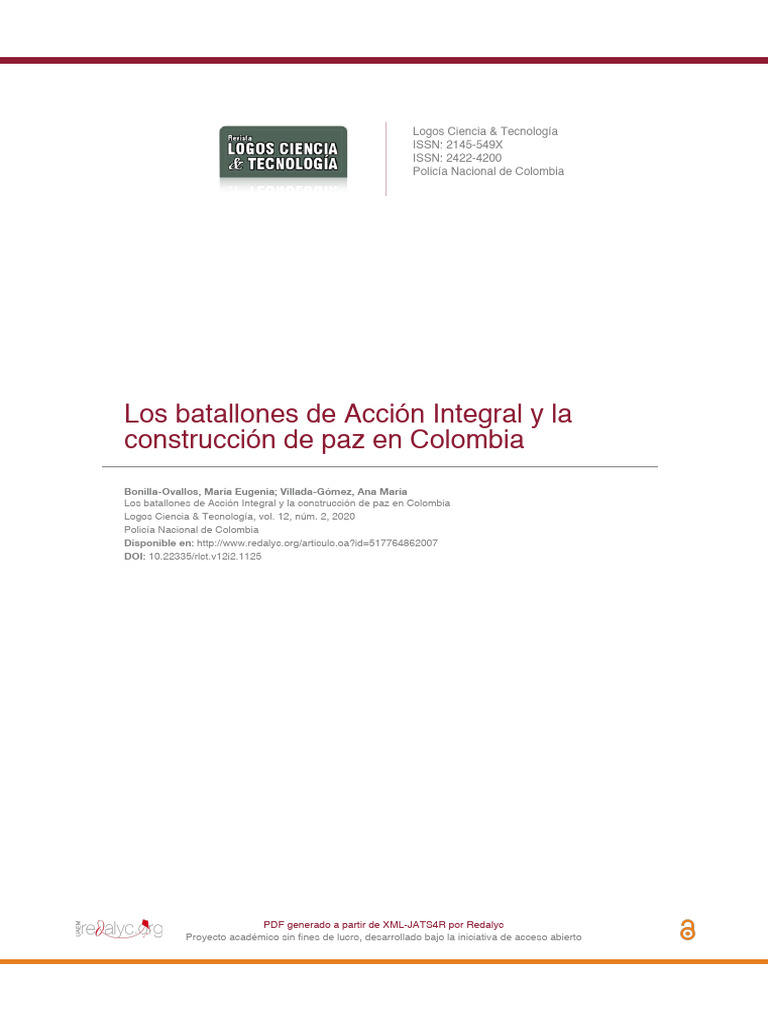 Batallones de Acción Integral en Paz Colombia | PDF | Ciencia militar ...