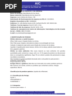 Ficha Técnica do Desinfetante Atomic 70 | PDF | Desinfetante | Química