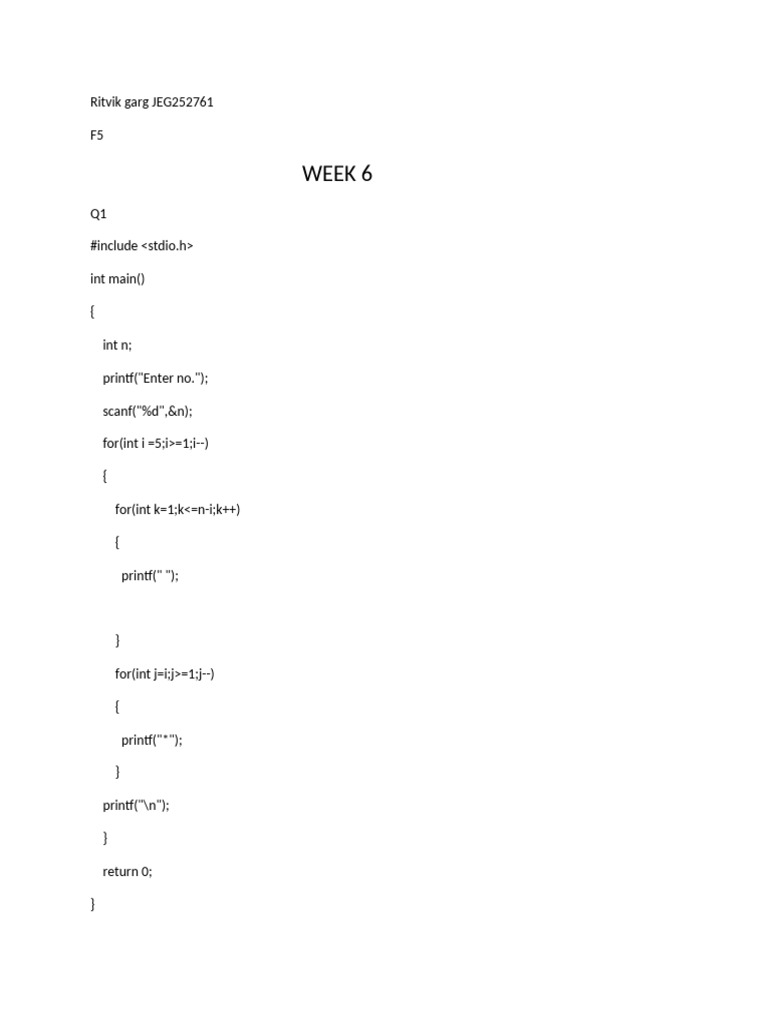 JEG252761 Week6 | PDF | Computer Programming | Computer Standards
