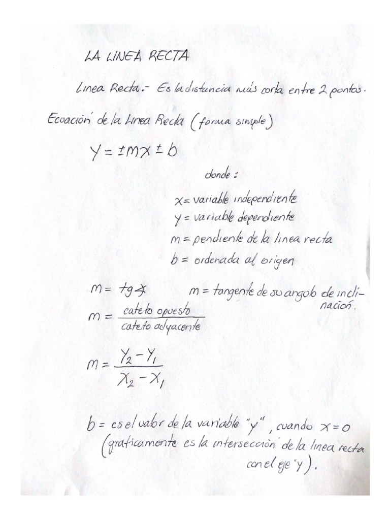 Linea Recta | PDF