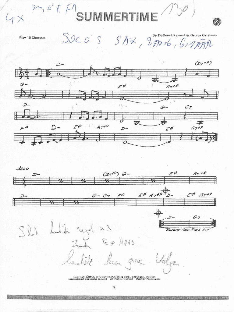 Summertime in D Minor | PDF