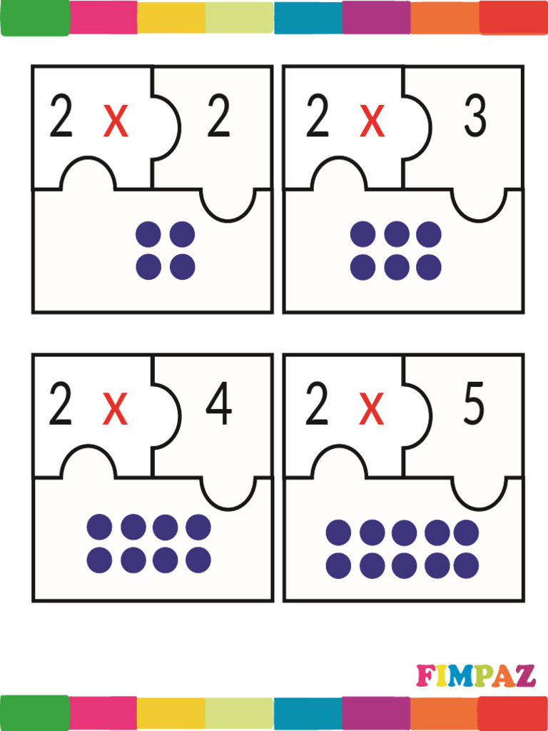 Rompecabezas de Las Tablas de Multiplicar Compressed | PDF