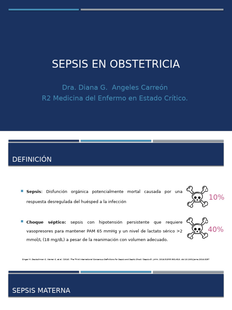 Sepsis Obstetricia | PDF | Septicemia | Microbiología