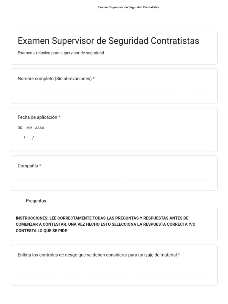 Examen Segurista | PDF