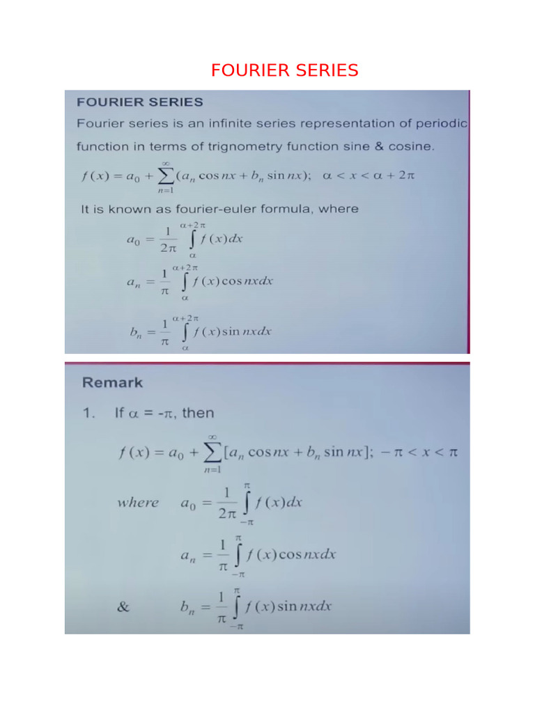 Fourier Series | PDF