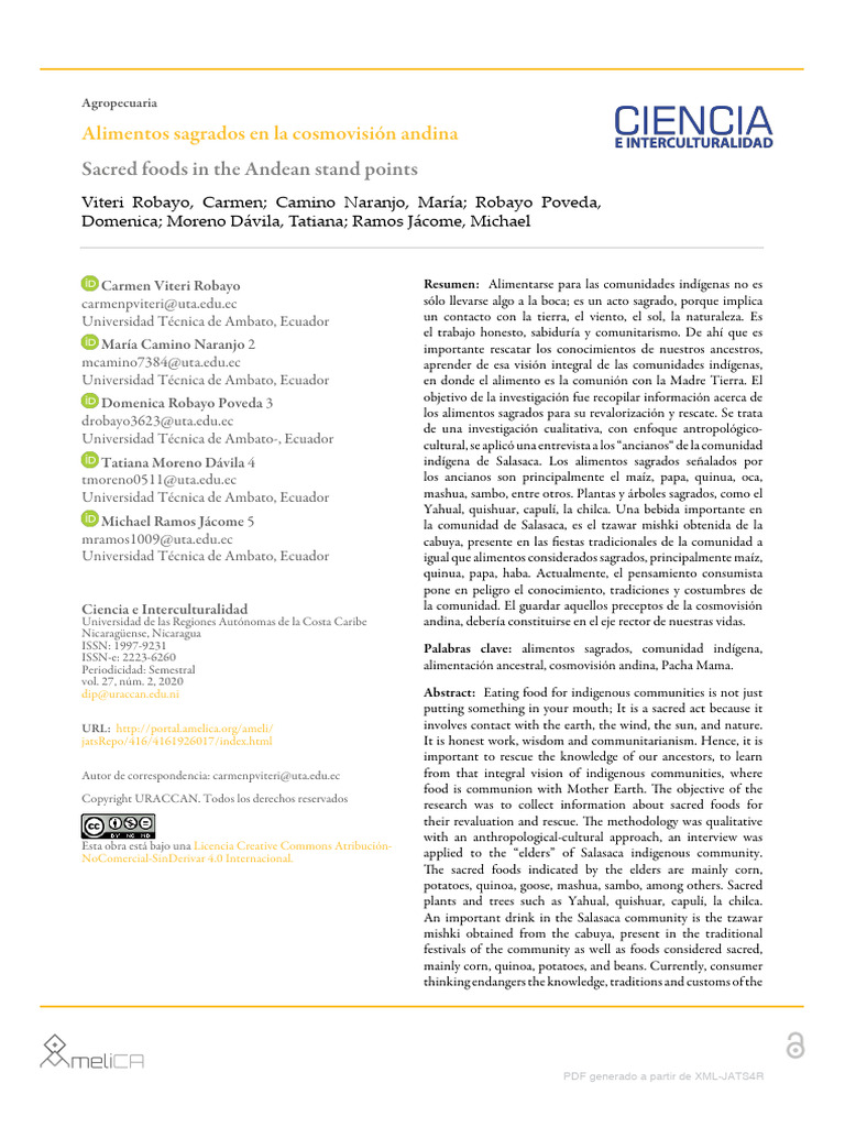 And I No S Cosmo Visión Ali Mentos | PDF | Alimentos | Maíz