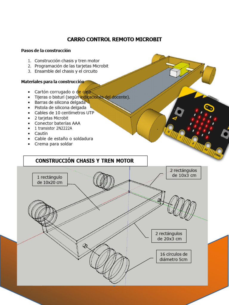 Proyecto Carro Control Remoto-Microbit | PDF | Control remoto | Bienes manufacturados