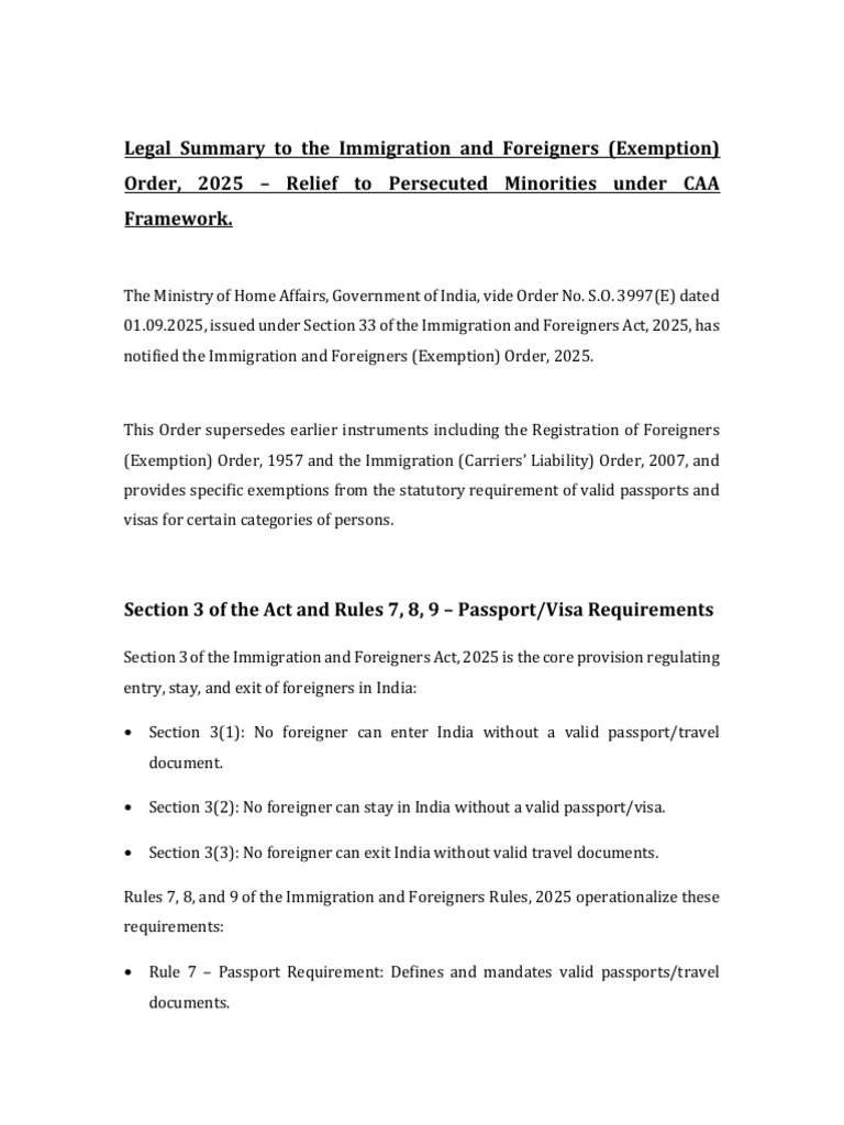 Legal Summary MHA Exemption Order - Sept 2025 | PDF