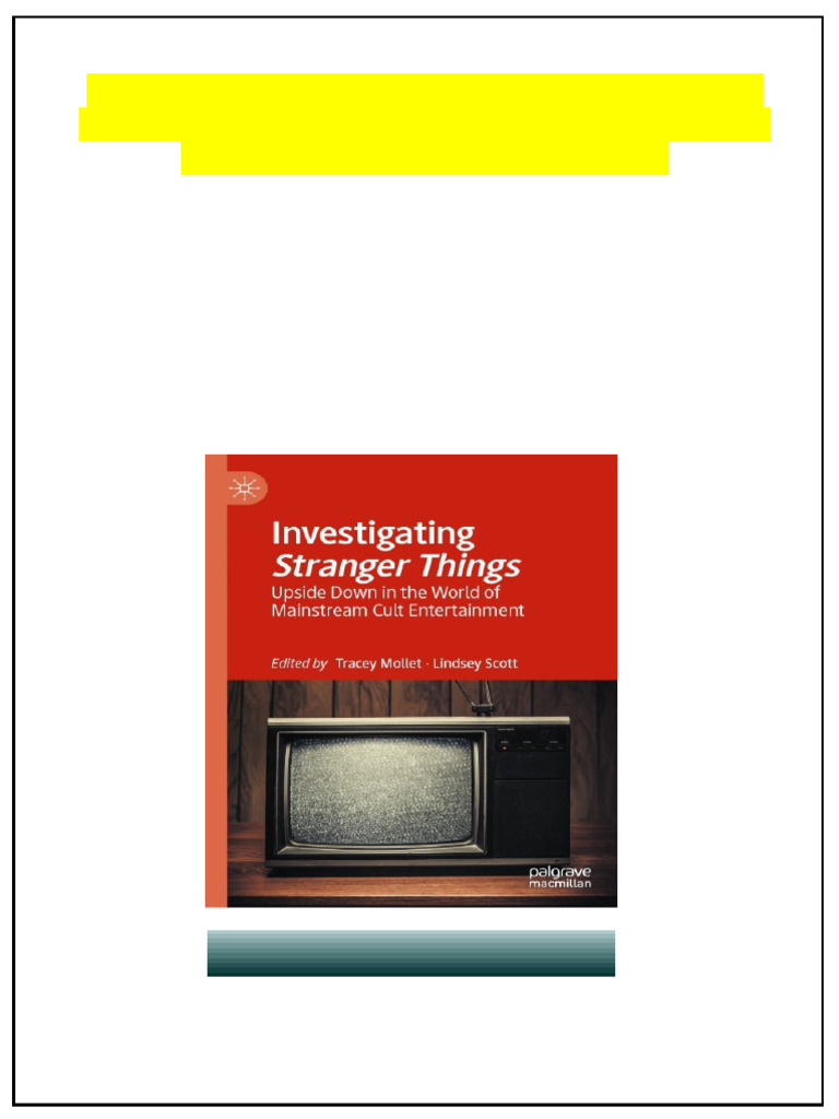 Investigating Stranger Things : Upside Down in the World of Mainstream ...