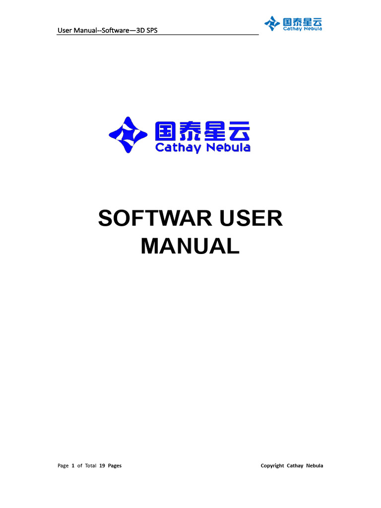 3D SPS Software User Manual | PDF | User (Computing) | Computing