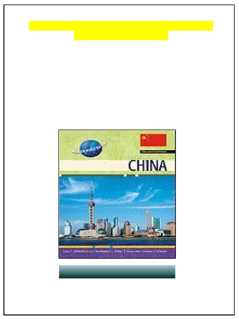 China 2nd Edition Modern World Nations Gary T. Whiteford PDF Version ...