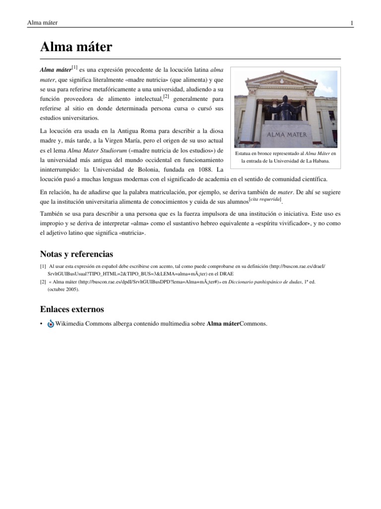 Alma Mater | PDF | Academia | Lingüística