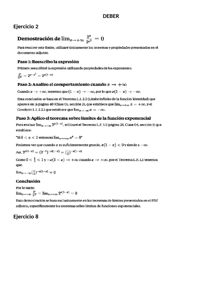 DEBER_CLASE 05_Cálculo de Una Variable (1) | PDF