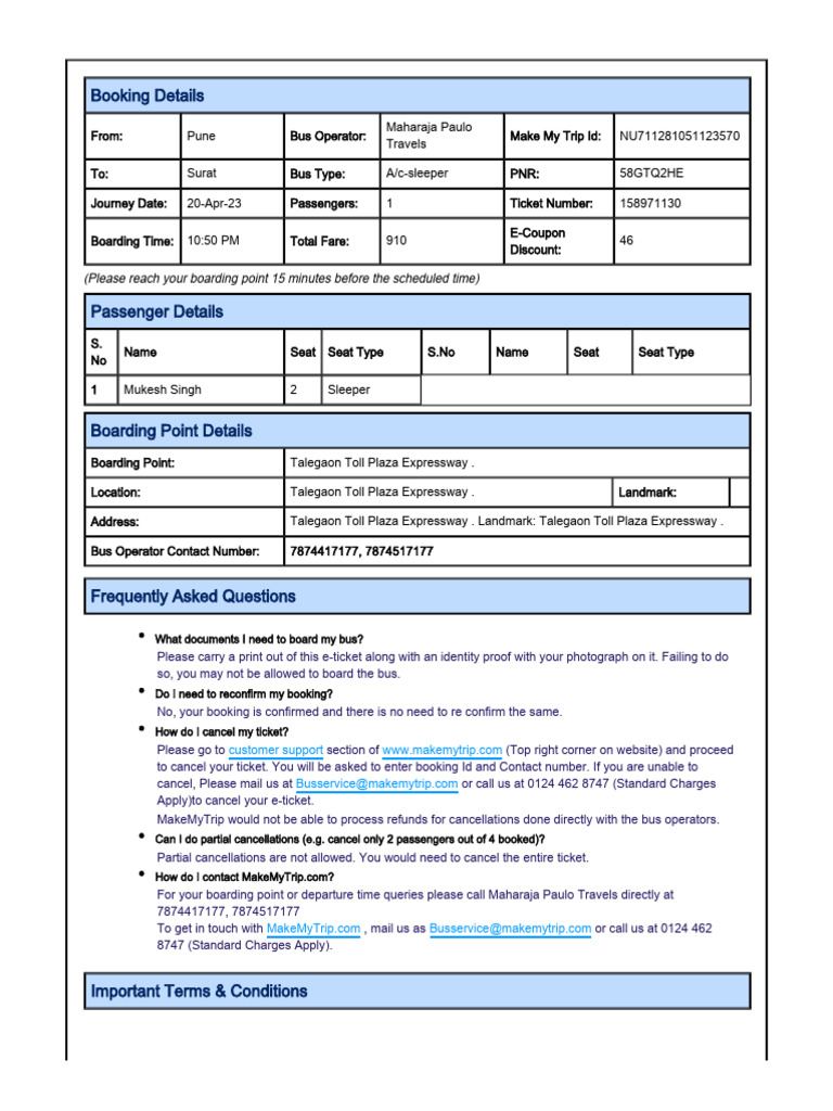 NU711281051123570 Eticket | PDF | Bus | Public Transport
