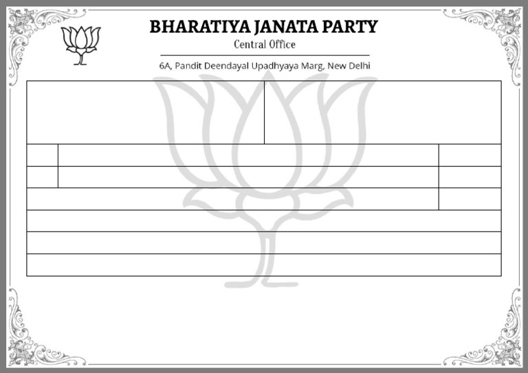 BJP Receipt Arjun Velotil | PDF